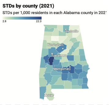 STDs surge in Alabama following pandemic dip; these counties saw the ...